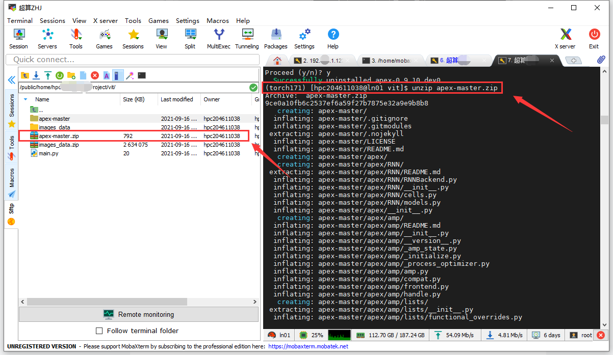 vit训练-超算下卸载和安装python的apex包_在深度学习环境中卸载apex-CSDN博客
