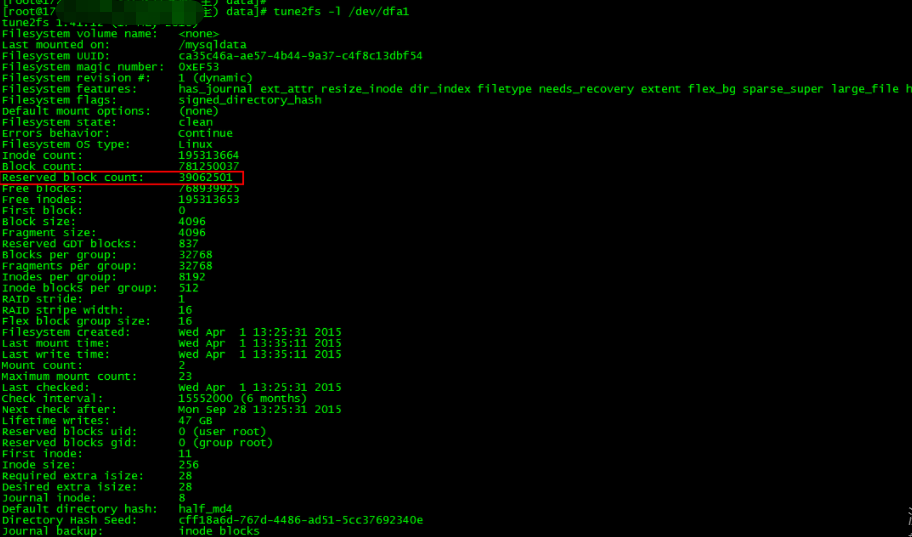 ext4/ext3文件系统的保留空间_ext4 5%-CSDN博客