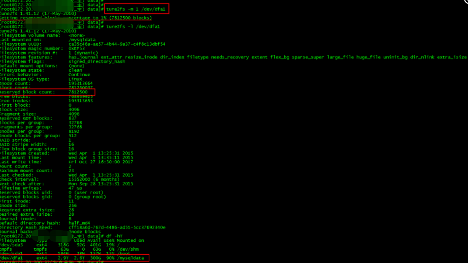 ext4/ext3文件系统的保留空间_ext4 5%-CSDN博客