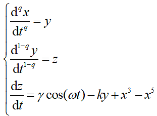 基于Duffing系统的分数阶混沌研究【基于matlab的动力学模型学习笔记_5】_确定性的分数阶 duffing 系统。-CSDN博客