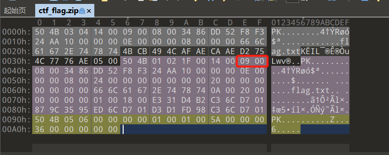 CTF解题记录-Misc-zip压缩包伪加密_ctf flag.zip-CSDN博客