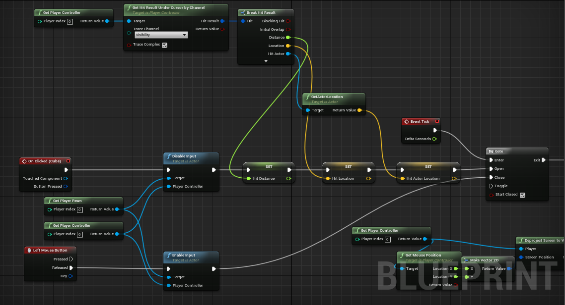 【UE4_Blueprint】Use the mouse to smoothly and stably move objects in the ...
