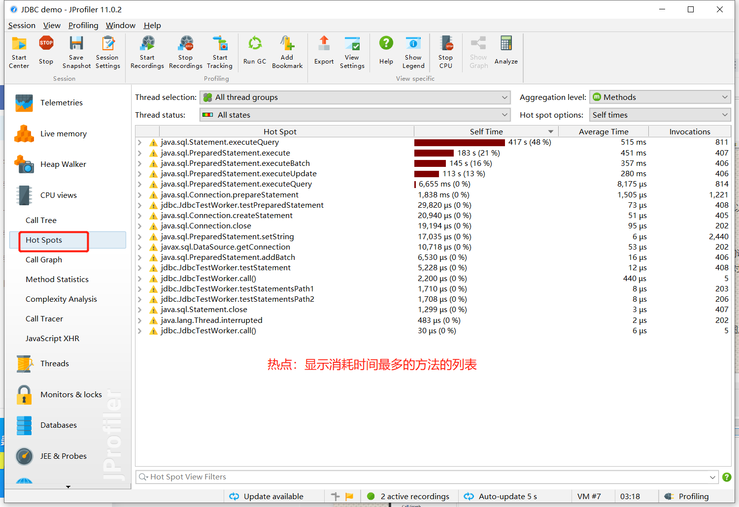 JVM监控及诊断工具GUI篇之JProfiler_jprofiler 线程转储 颜色-CSDN博客