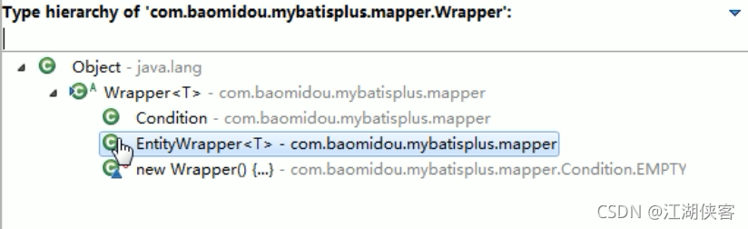 Mybatisplus系列之条件构造器 Entitywrapper Csdn博客