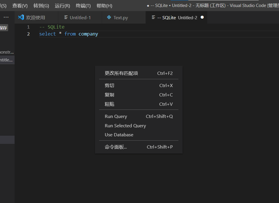 在VSCode中打开SQLite图表(python)_vscode打开db文件-CSDN博客