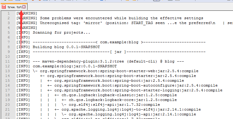 mvn dependency:tree 的用法_mvn dependency:tree -dverbose-CSDN博客