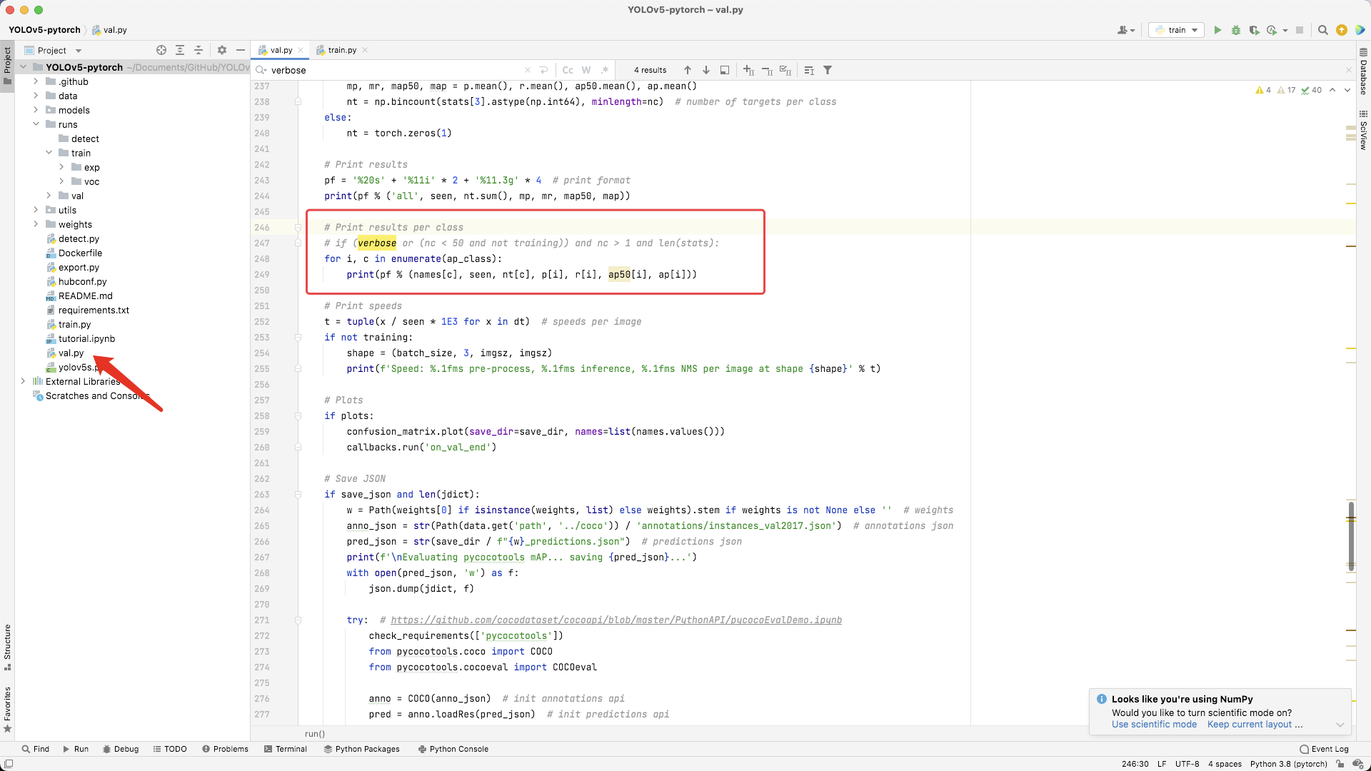 ultralytics/yolov5显示单个类的mAP_论文中yolov5map数据从哪看-CSDN博客