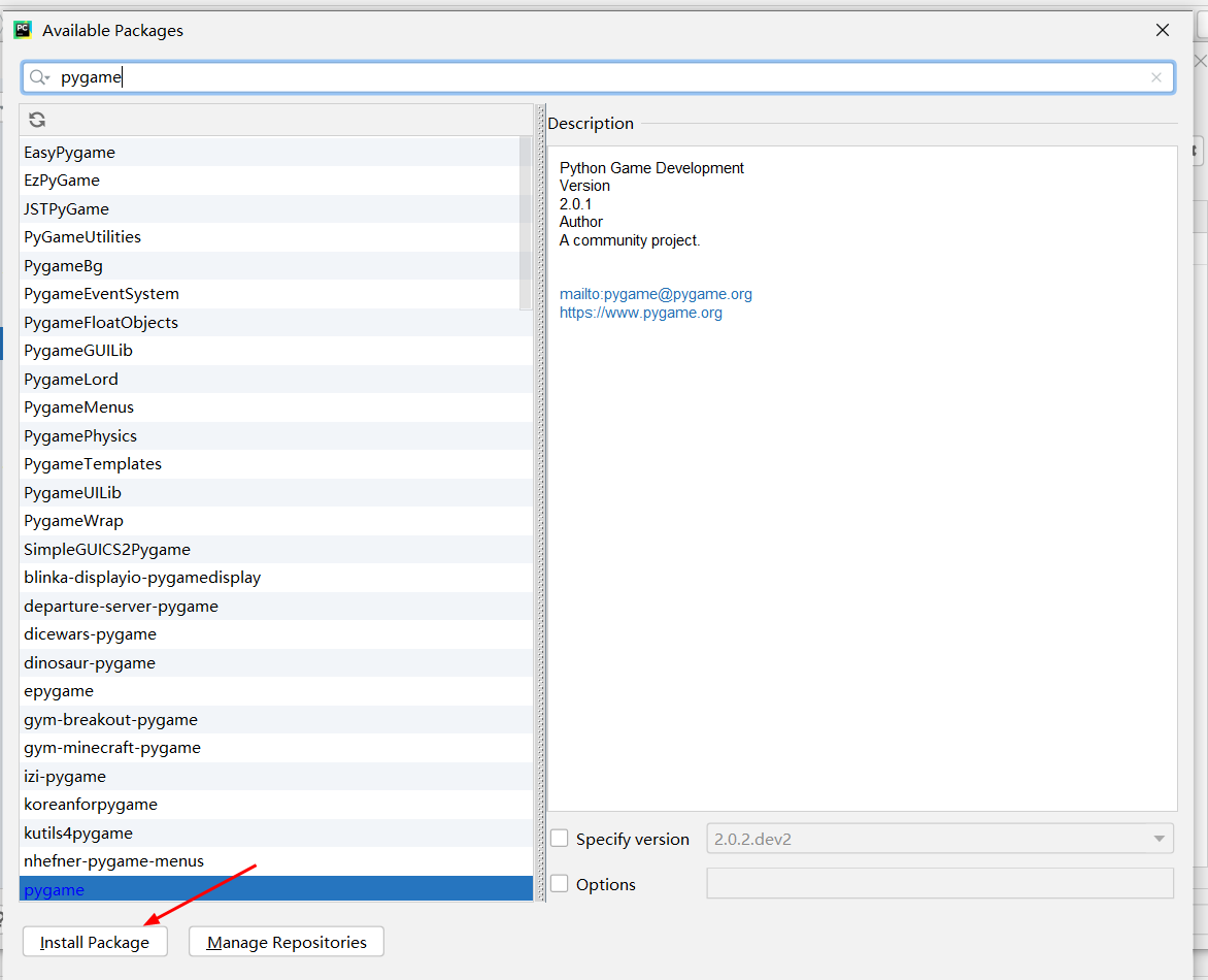 安装Pygame_更新pygame-CSDN博客