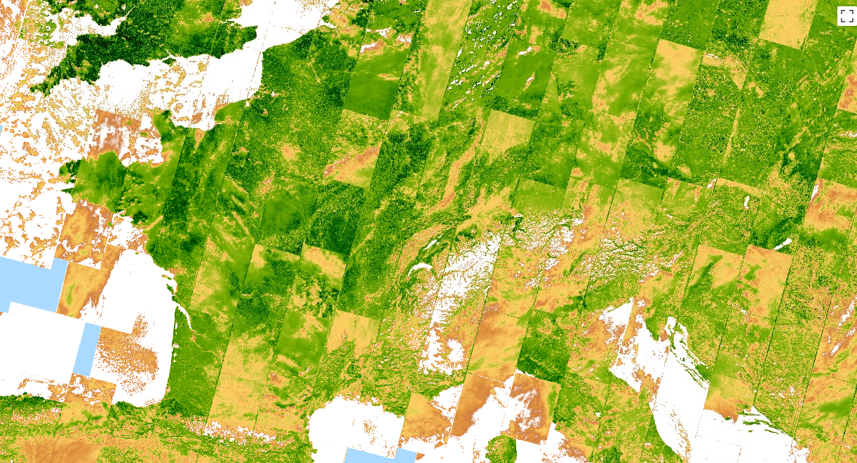 Google Earth Engine ——LANDSAT8系列8天32天年合成数据EVI数据集_landsat8数据浒苔evi指数计算方法-CSDN博客