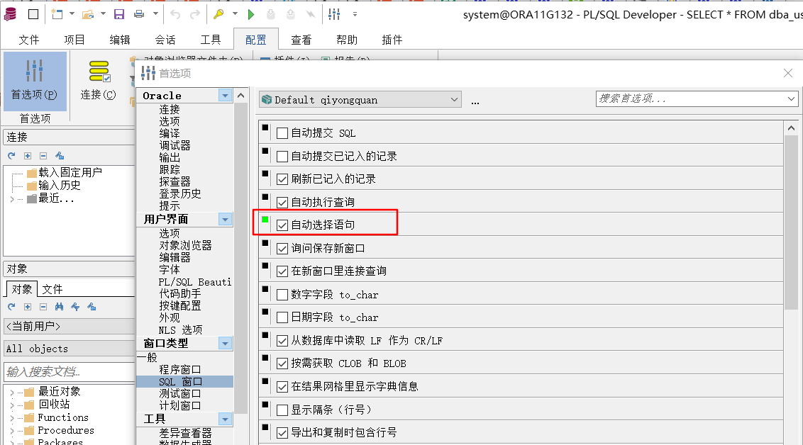 PL/SQL Developer14中文版，记住登录密码和常用快捷方式_plsql记住密码怎么设置-CSDN博客