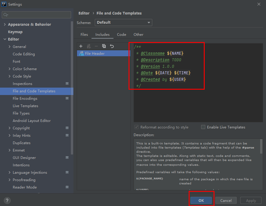 IDEA 创建类注释模板_idea创建类注释-CSDN博客