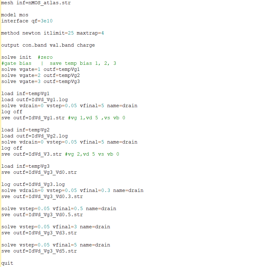 Silvaco TCAD仿真4——设计一个元件nmos（Atlas）_silvaco器件仿真-CSDN博客