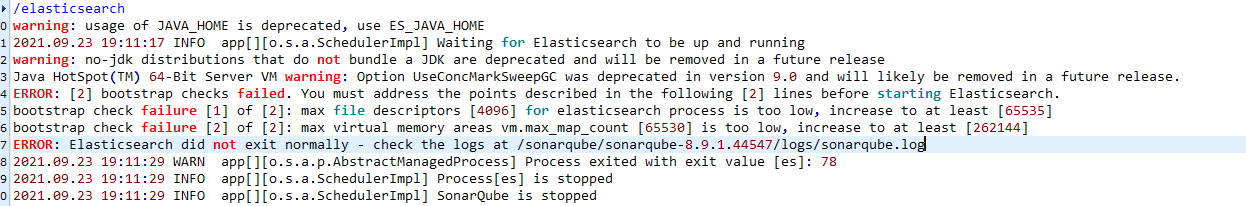 linux配置sonarqube遇到的坑_sonarqube is stopped-CSDN博客