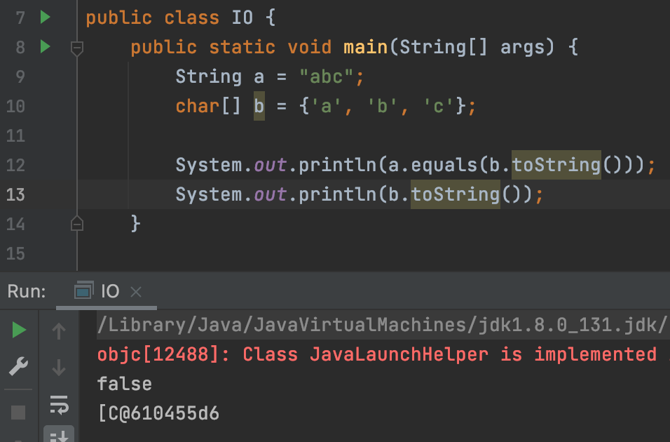 String.equals()能否比较相等的char[]_equals(char[0])-CSDN博客