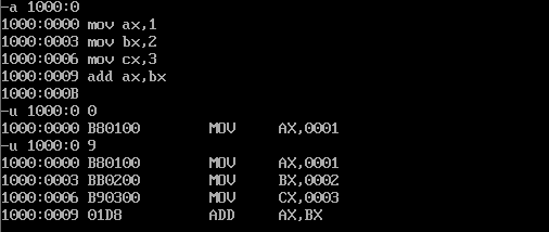 DOS debug的使用_dosdebug-CSDN博客