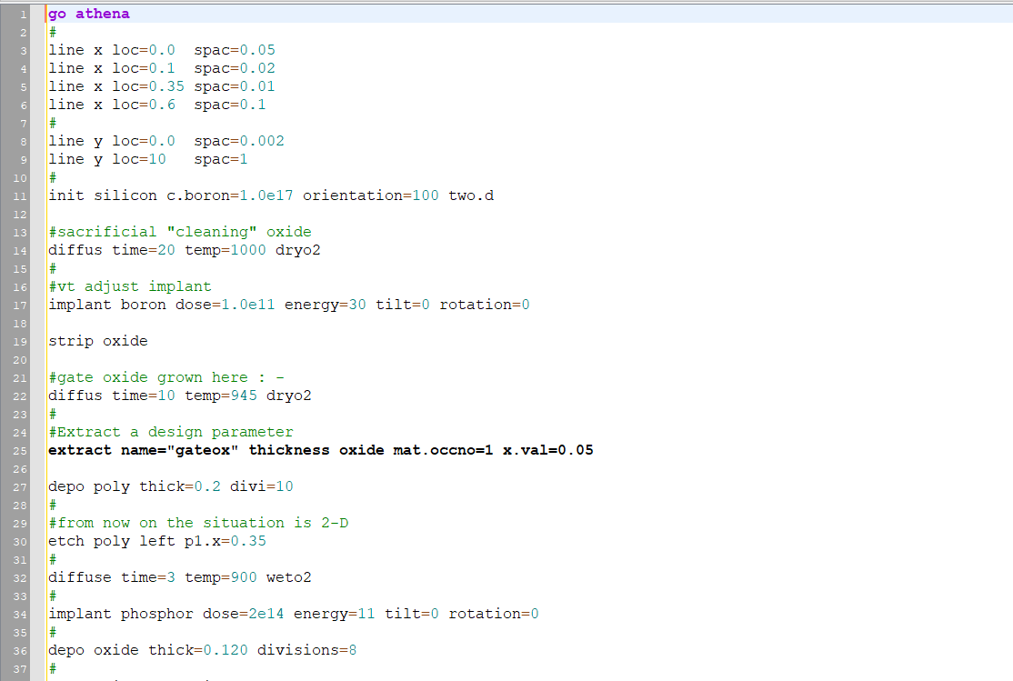 Silvaco TCAD仿真6——设计一个元件nmos（Athena）_silvaco仿真nmos-CSDN博客