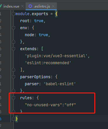 vue项目中未使用的变量报错问题及解决方式_vue no-unused-vars-CSDN博客