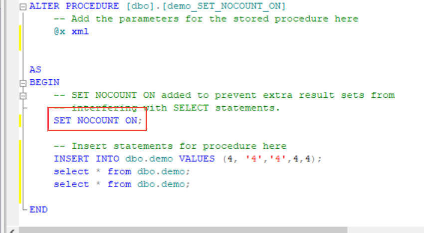 当存储过程返回有多个结果集时，默认返回第一个 需加上SET NOCOUNT ON_set nocount on exec-CSDN博客