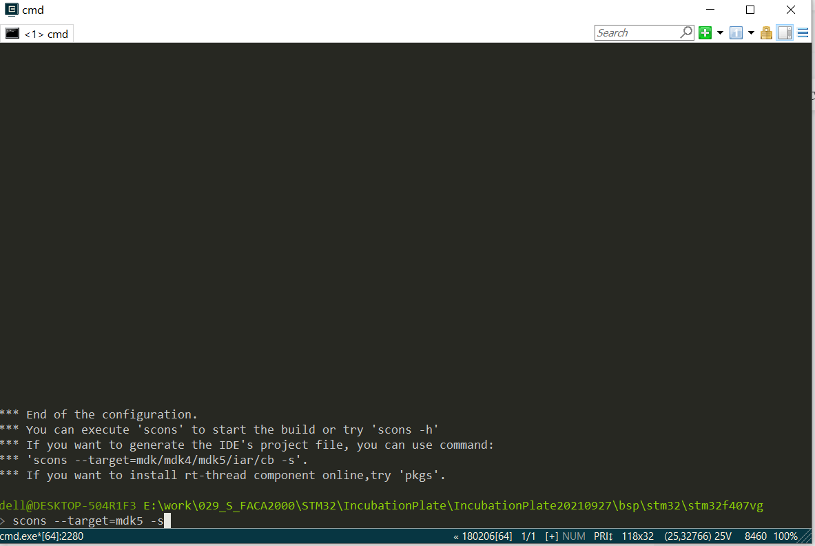 STM32 RT-THREAD 4:使用env工具添加一个PWM_env构建stm32工程-CSDN博客