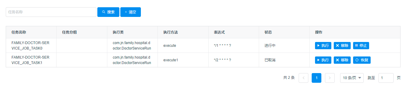 Scheduled定时任务管理界面 定时任务管理页面 Csdn博客