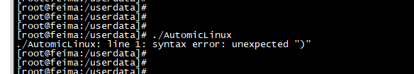line 1: syntax error: unexpected “(“-CSDN博客