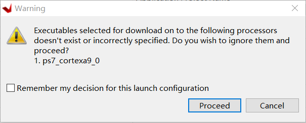 Xilinx Vitis运行报错executables selected for download on to the following processors doesn‘t exist的 ...