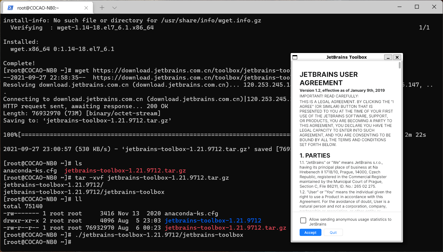 WSL2 + CentOS7 + GUI(xfce4) 运行图形化软件_wsl centos 图形界面-CSDN博客