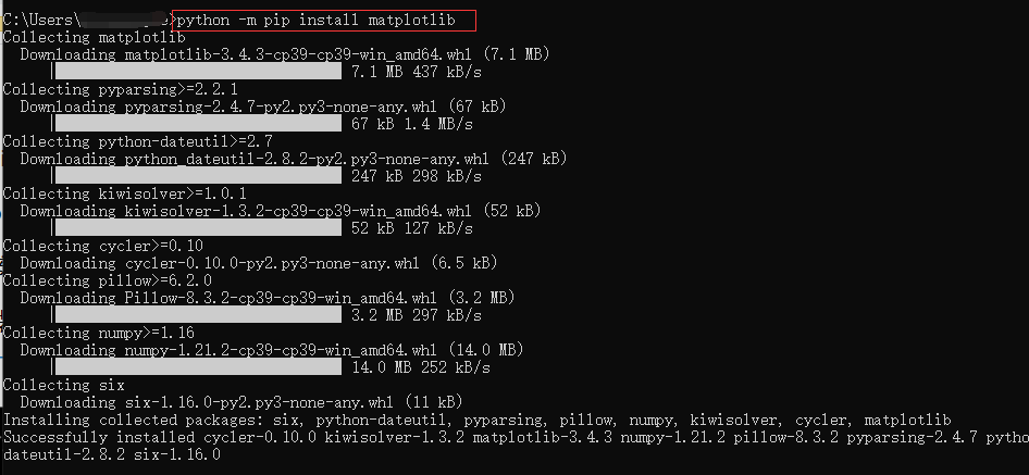 【python】为python安装matplotlib模块 Python如何安装matplotlib模块 Csdn博客