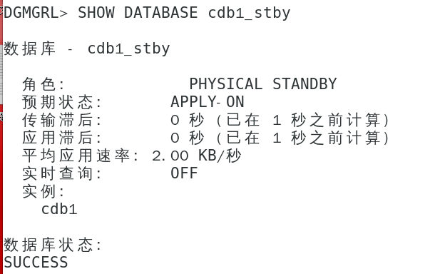 Data Guard (DGMGRL常用命令)_show database verbose-CSDN博客