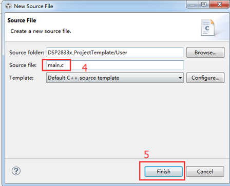 DSP工程模板创建（CCS6.1.3）_ccs添加c文件-CSDN博客