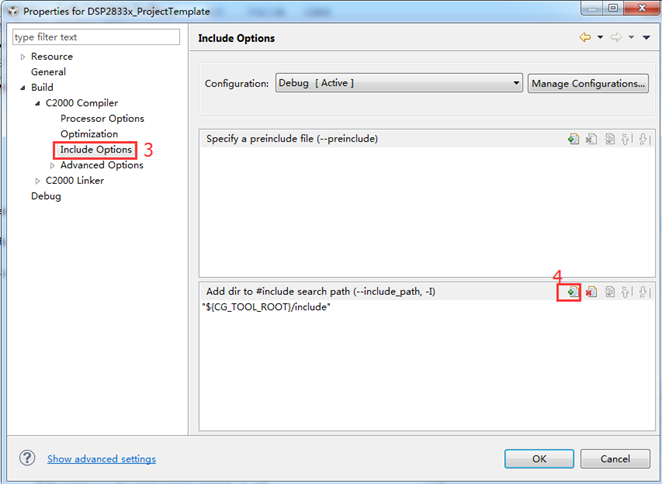 DSP工程模板创建（CCS6.1.3）_ccs添加c文件-CSDN博客