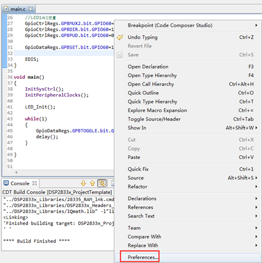 DSP工程模板创建（CCS6.1.3）_ccs添加c文件-CSDN博客
