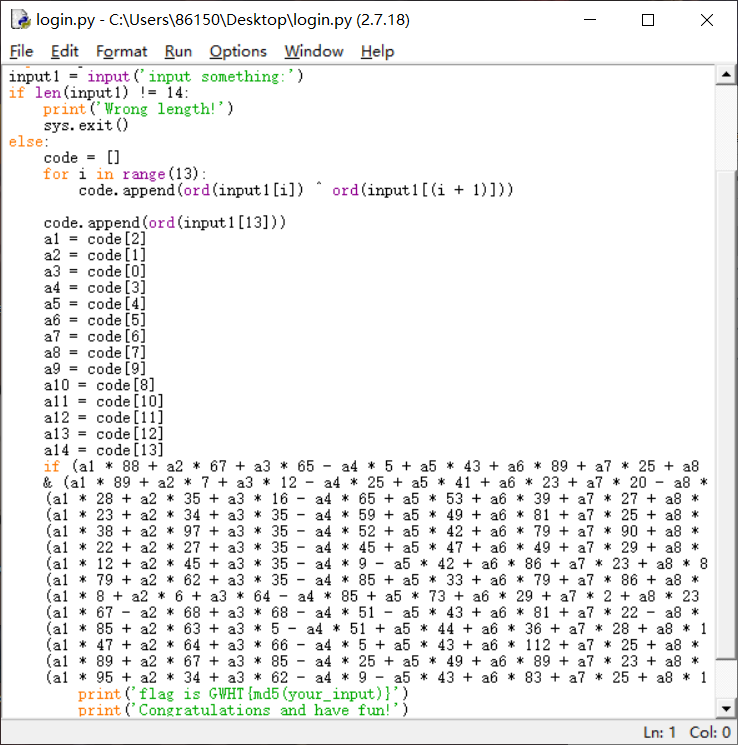 buuctf————[羊城杯 2020]login-CSDN博客