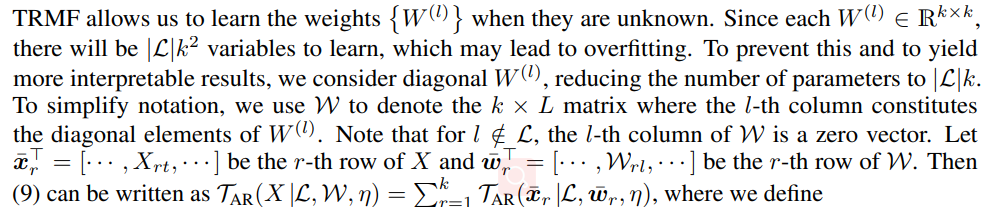TRMF:Temporal Regularized Matrix Factorization forHigh-dimensional Time Series Prediction论文解读-CSDN博客
