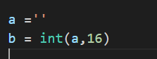 python报错:ValueError: invalid literal for int() with base 16: ‘ ‘-CSDN博客
