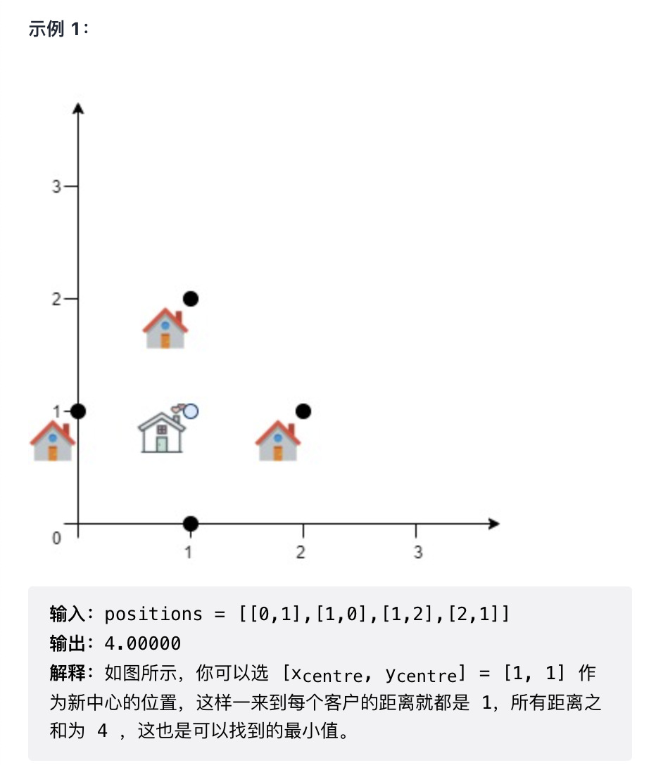 Leetcode 1515 服务中心的最佳位置 （凸函数求机值，剃度下降法）leetcode 梯度下降法 Csdn博客