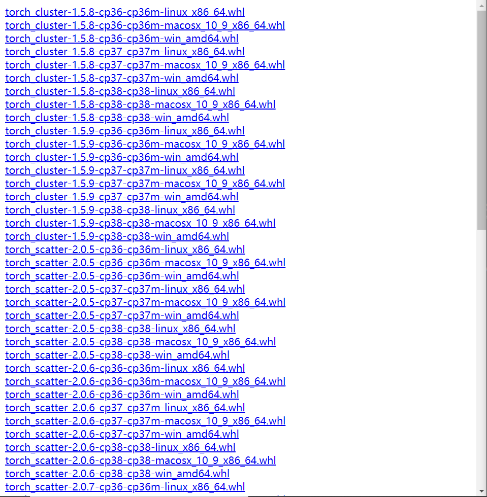 错误处理：安装torch-sparse、torch-spline、torch-scatter、torch-cluster_underlying buffer has been detached ...