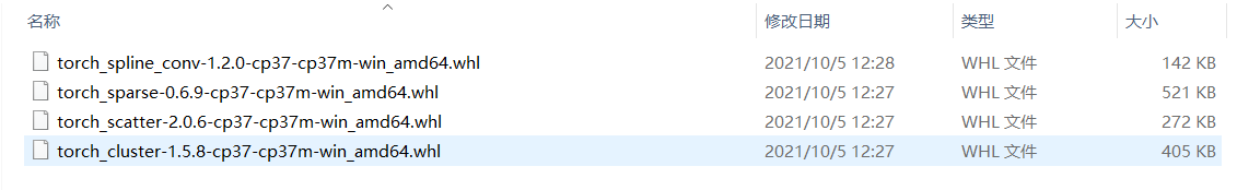 错误处理：安装torch-sparse、torch-spline、torch-scatter、torch-cluster_underlying buffer has been detached ...