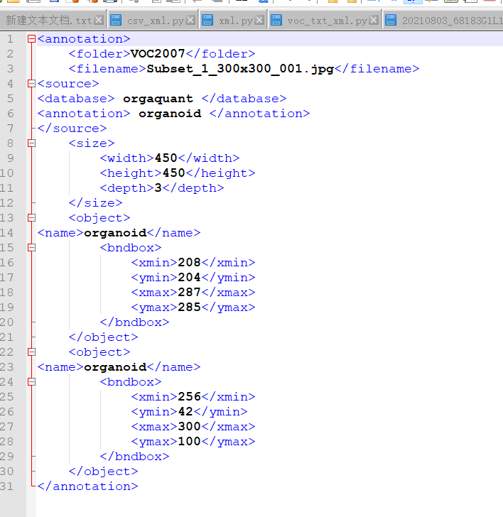 目标检测-数据集转换: csv转voc(xml)格式_.csv自定义数据转换成voc数据-CSDN博客