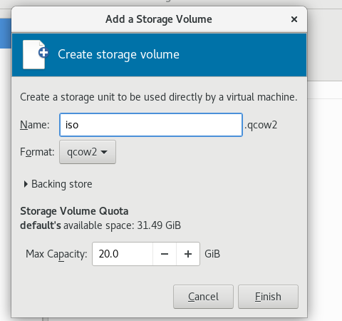 解决centos7宿主机中安装客户机时的错误Unable to complete install: ‘内部错误：process exited while connecting to ...