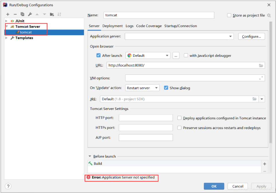 解决问题：Error: Application Server not specified-CSDN博客