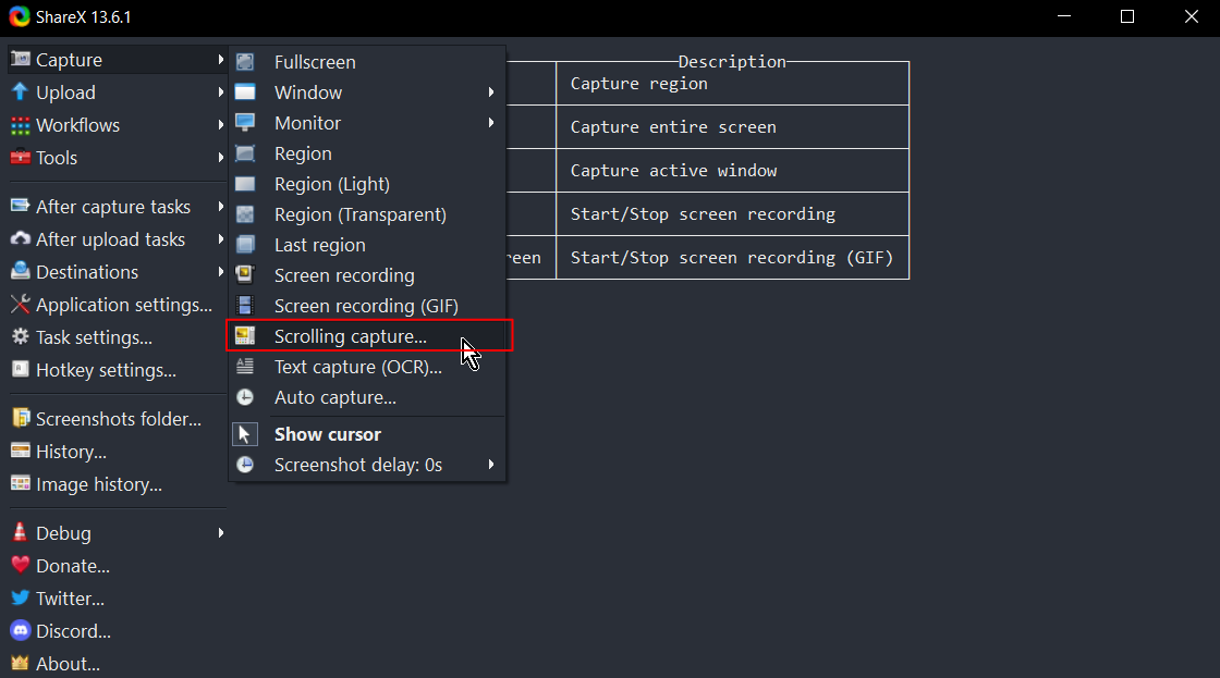 工具说明书 - 滚动截屏和录屏软件ShareX_sharex滚动截图会重叠-CSDN博客