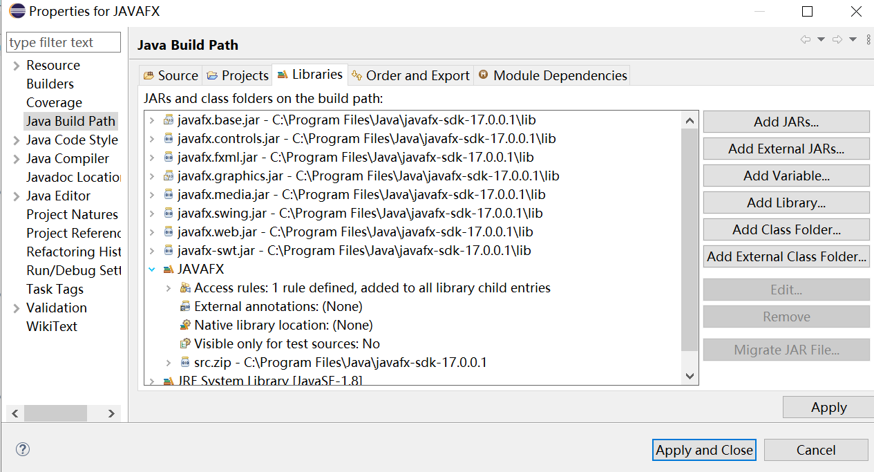 JavaFX包的下载及配置（Eclipse）_javafx下载17.0.10-CSDN博客