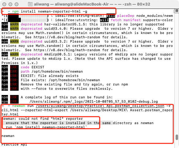 Newman: could not find “html“ reporter问题解决方法_jenkins newman: could not ...