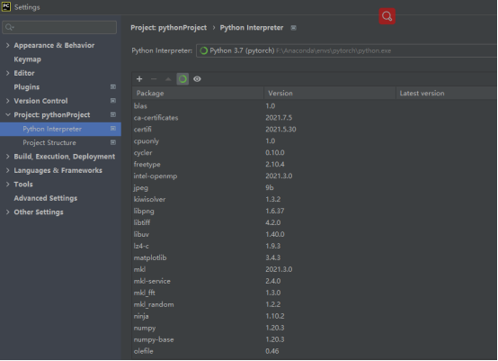 使用Anaconda安装Pychorm和torch ，cmd窗口进入python环境没有问题，但是在Pychorm中编写代码报错找不到torch包_anaconda没有torch-CSDN博客