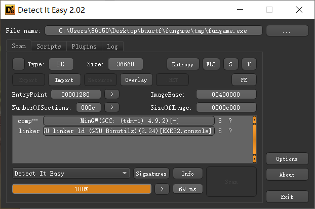 buuctf————[ACTF新生赛2020]fungame_[actf新生赛2020]fungame 1-CSDN博客