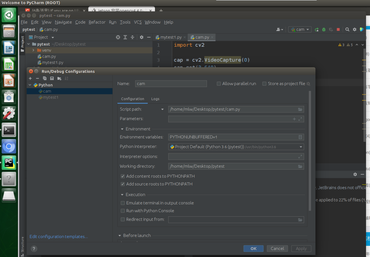 jeston Xavier NX 安装opencv，pycharm运行_jstson xavier nxanzhuangopencv-CSDN博客