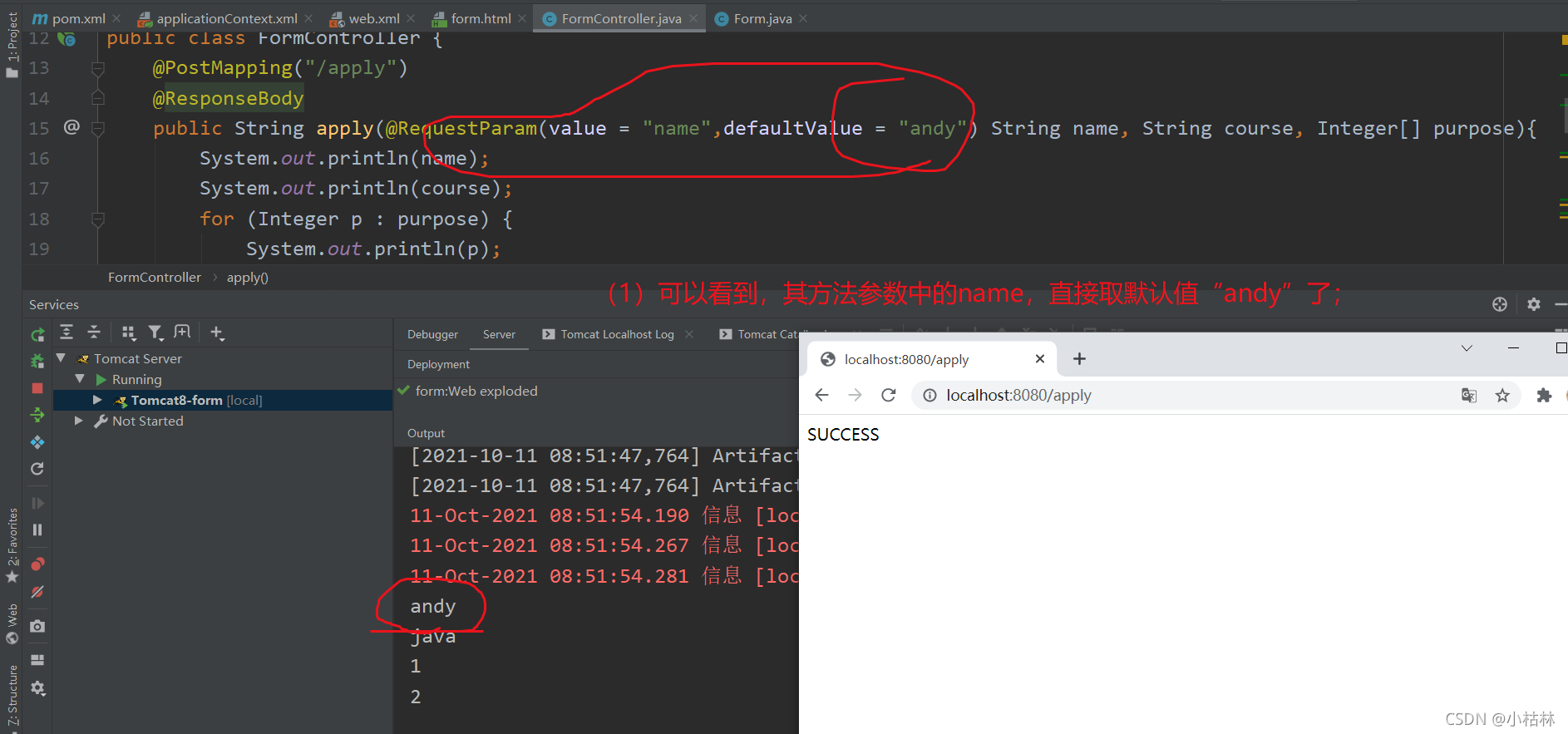 Springmvc入门与数据绑定7:spring Mvc数据绑定四:接收表单中的【复合数据】;(包括使用数组、list、map去接收)用map 接受表单数据 Csdn博客