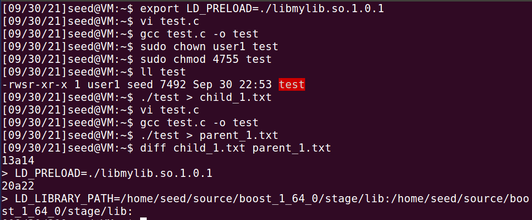 Environment Variable and Set-UID Program Lab_环境变量与 set-uid 实验-CSDN博客