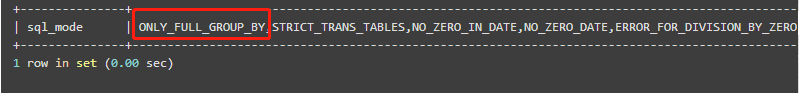 MySQL 报错[Err] 1055 - Expression #1 of SELECT list is not in GROUP BY clause and contains ...